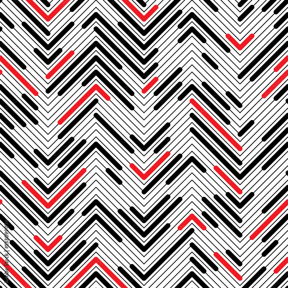 Seamless ZigZag Pattern Stock Vector | Adobe Stock