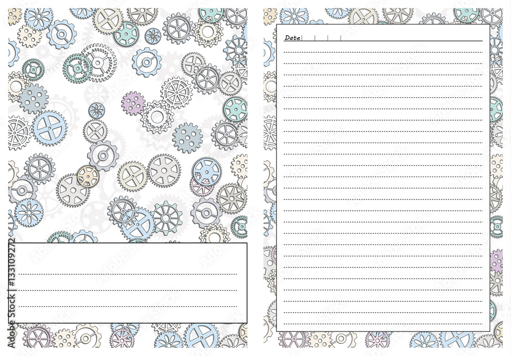 Set of pages template for daily planner. Printable, for scrapbook ...