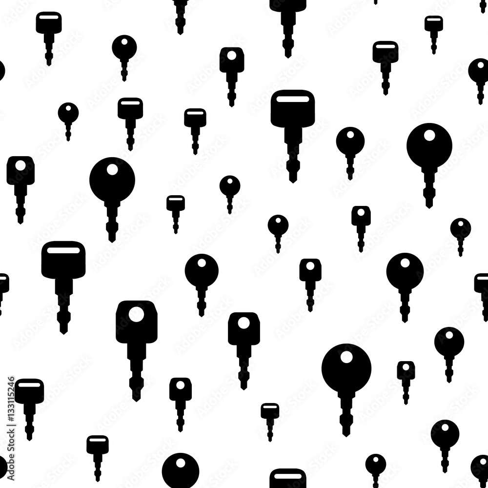Key seamless pattern Stock Vector | Adobe Stock