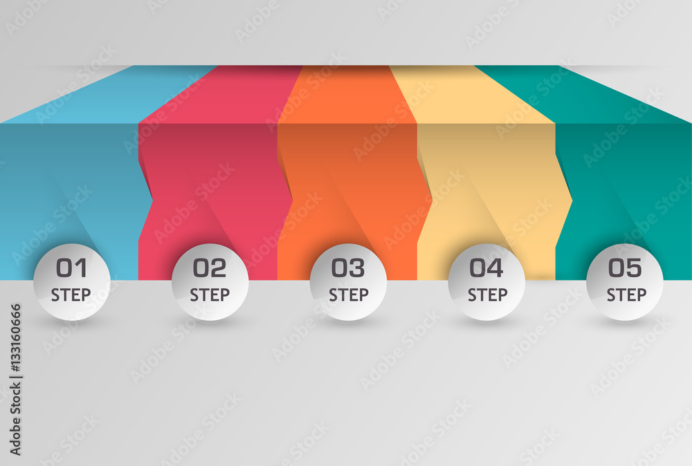 step-by-step data infographic timeline Stock Vector | Adobe Stock