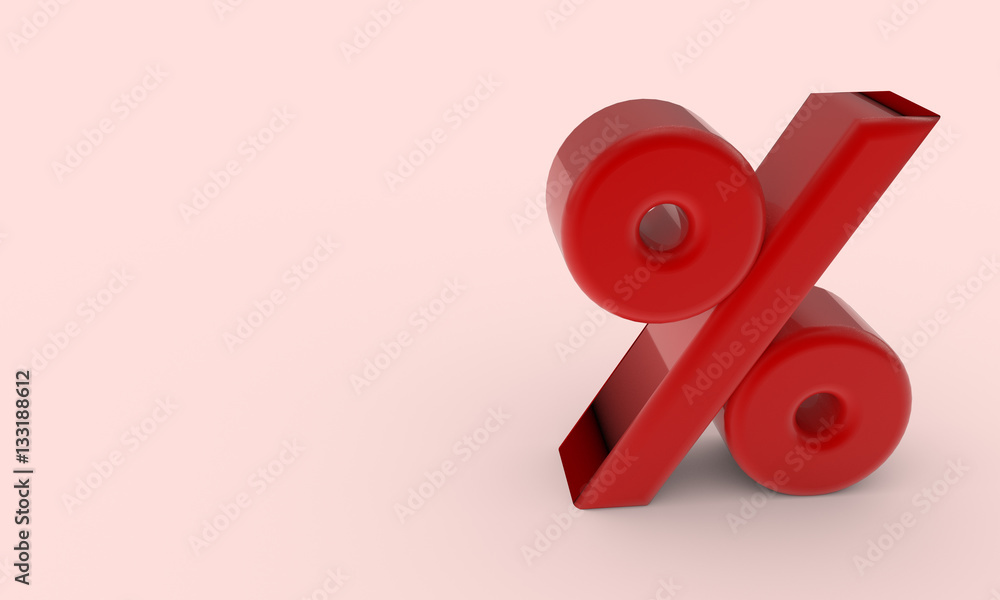 3d percent sign Stock Illustration | Adobe Stock