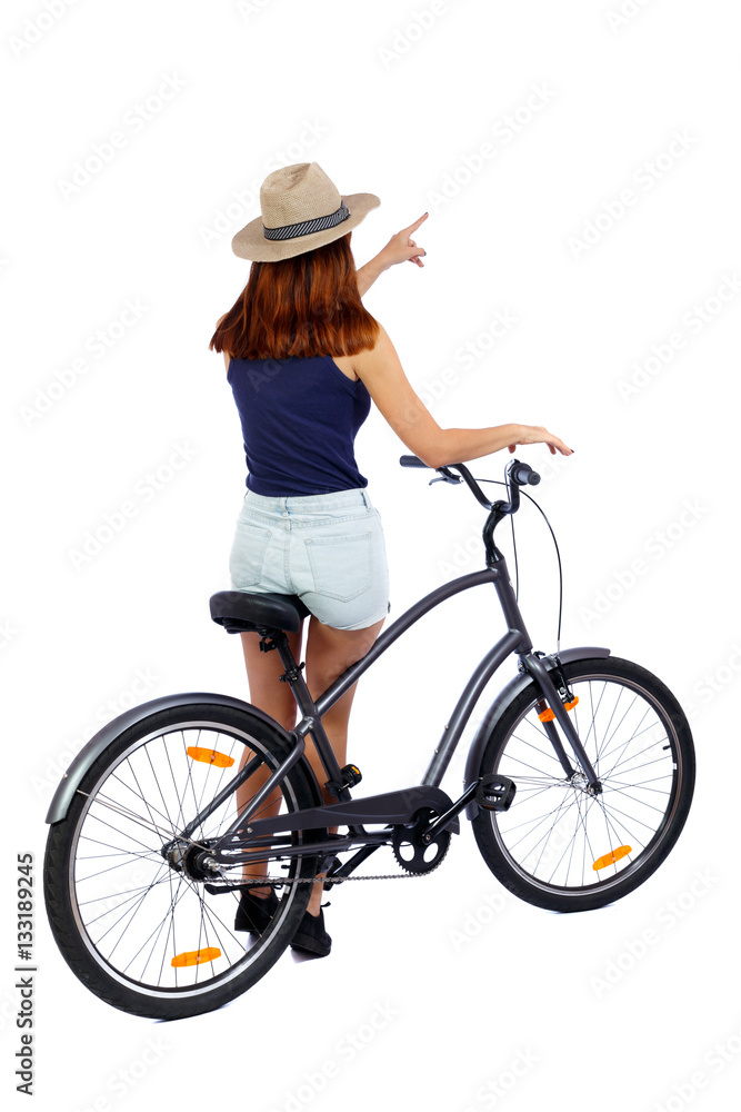 Girl On Back Of Bike