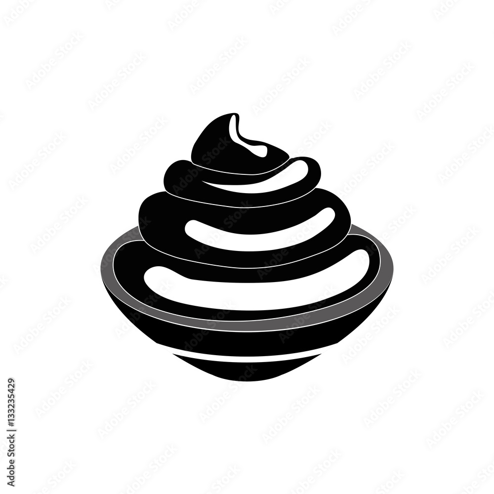 isolated Chantilly cream icon vector illustration graphic design Stock ...
