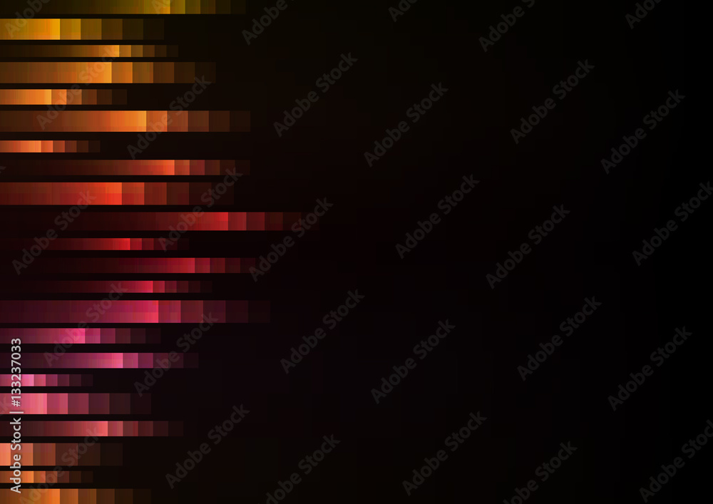red abstract pixel speed from side background, square layer line racer ...