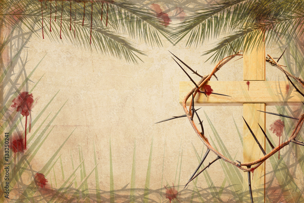 Christian Holy week or Lent season, Passion of Christ background Stock ...