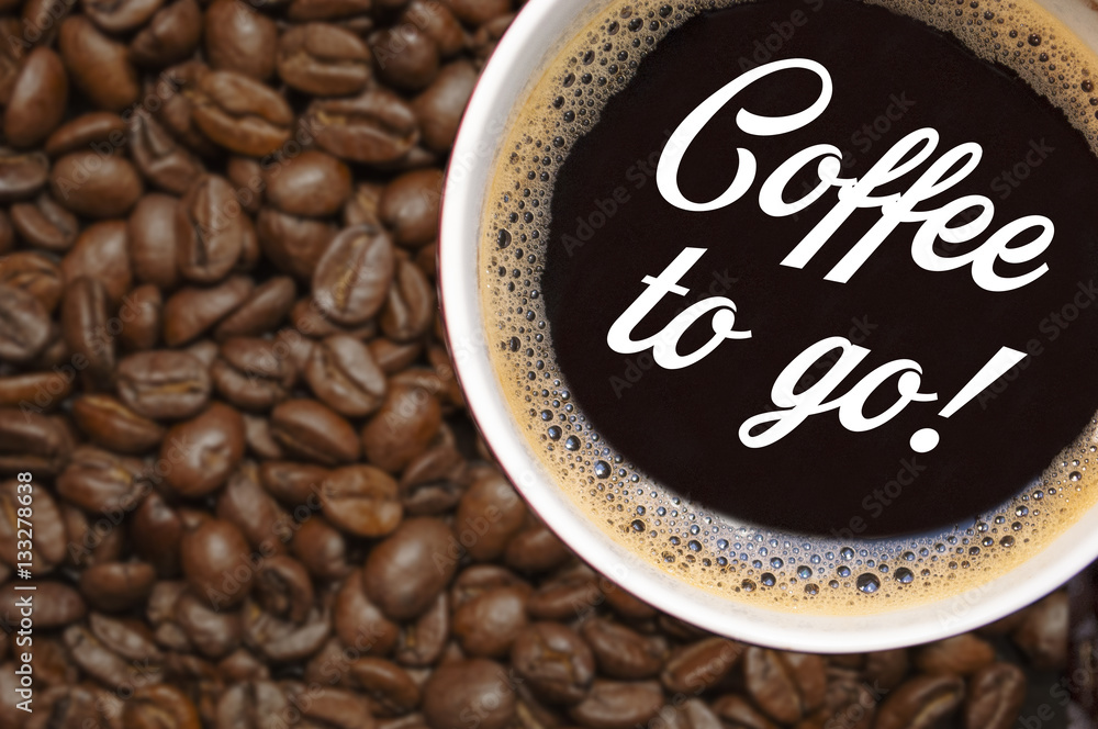 Kaffeebohnen Kaffee Kaffeetasse coffee to go Stock Photo | Adobe Stock