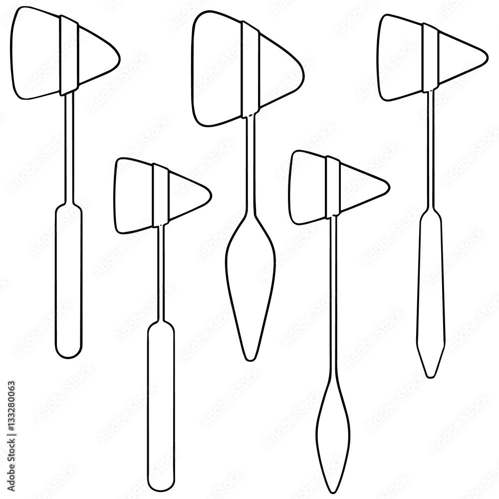vector set of reflex hammer Stock Vector | Adobe Stock