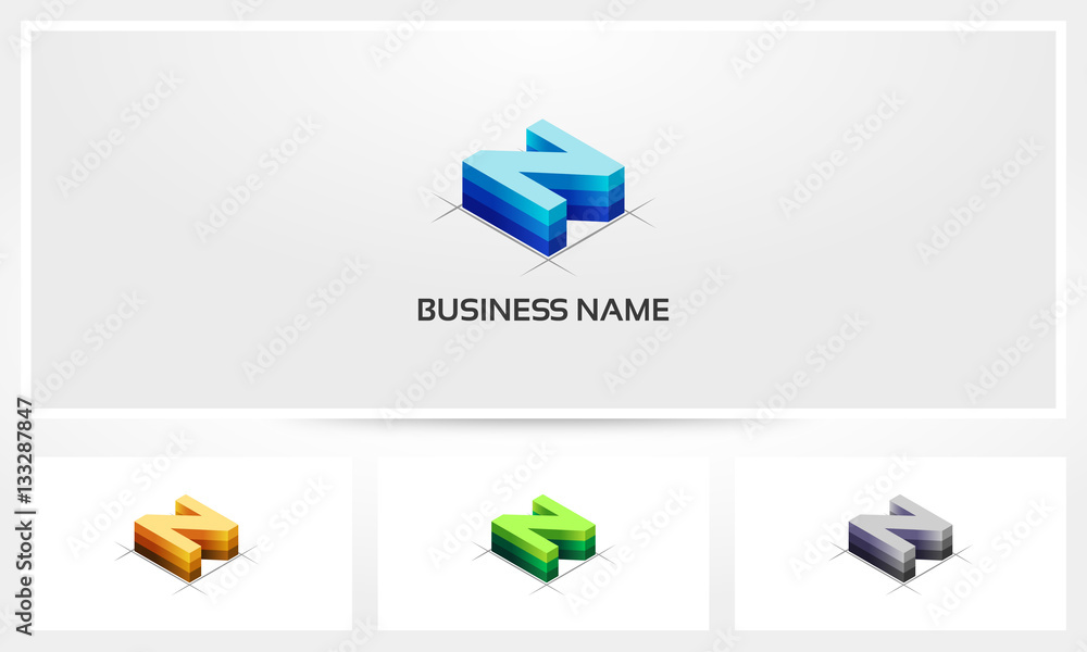 Letter Z Stack Block Logo Stock Vector | Adobe Stock