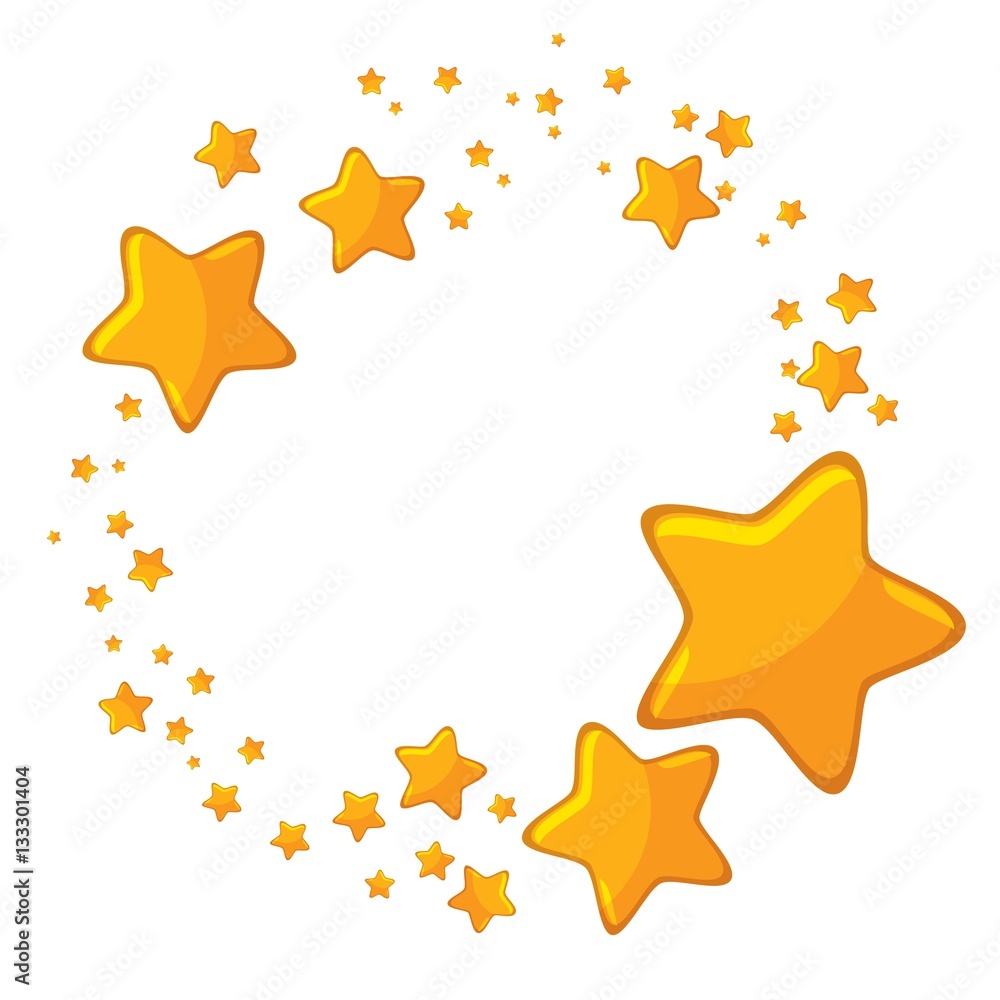 big and small cartoon stars Stock Vector | Adobe Stock