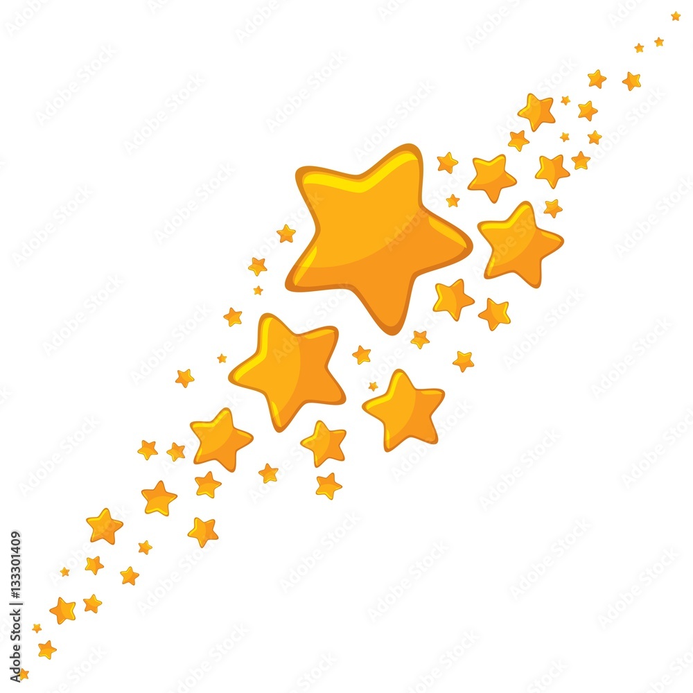 big and small cartoon stars Stock Vector | Adobe Stock