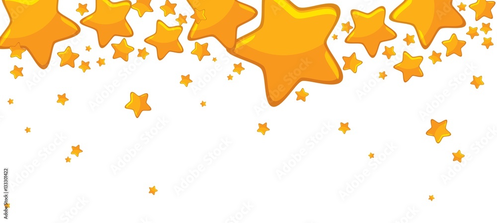 big and small cartoon stars Stock Vector | Adobe Stock