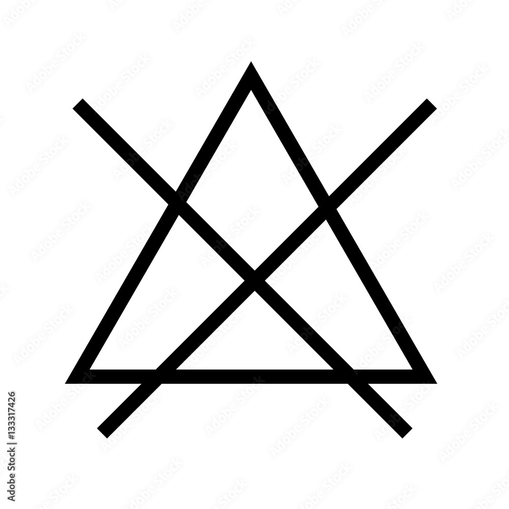 no bleaching icon illustration isolated vector sign symbol Stock Vector ...