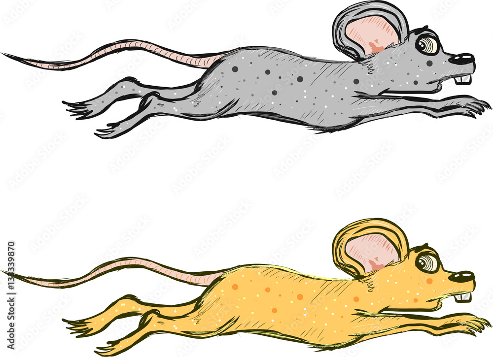 Mouse Running Clipart