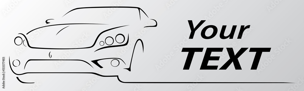 Car abstract lines vector. Vector illustration Stock Vector | Adobe Stock