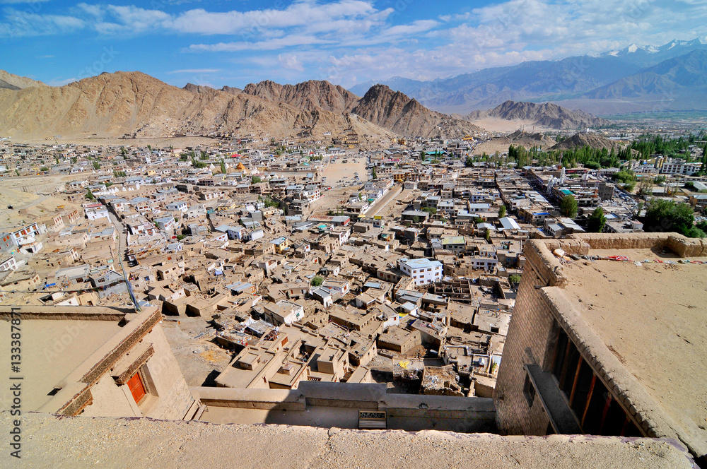 Leh - the capital of the Leh district in the Indian state of Jammu and ...