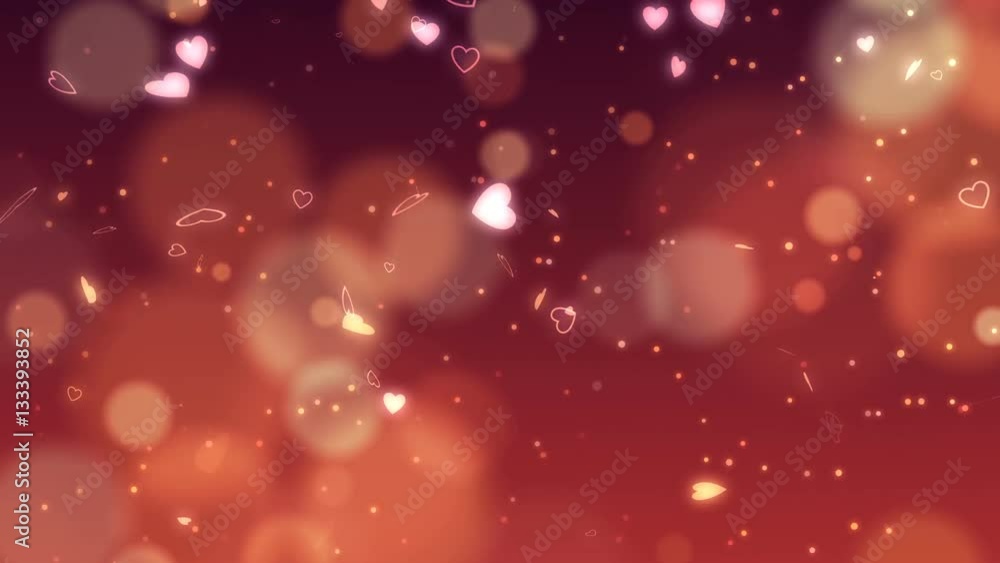 Romantic background looped animation Stock Video | Adobe Stock