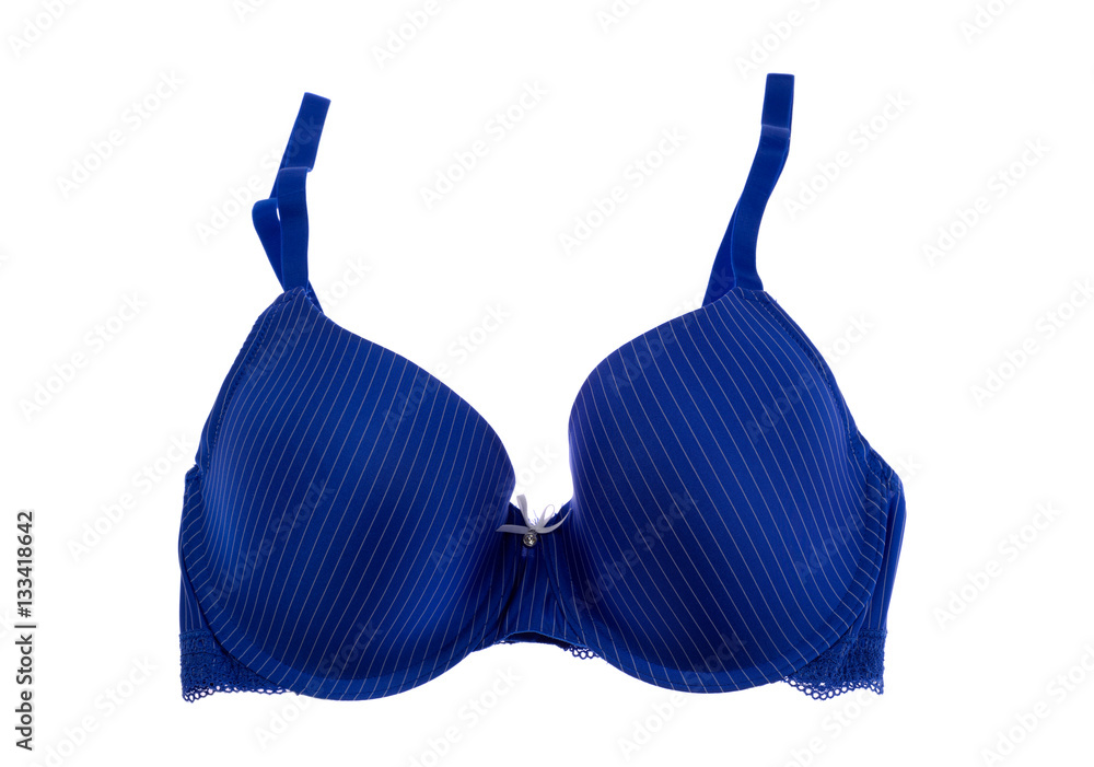 Blue bra, isolate foto de Stock | Adobe Stock