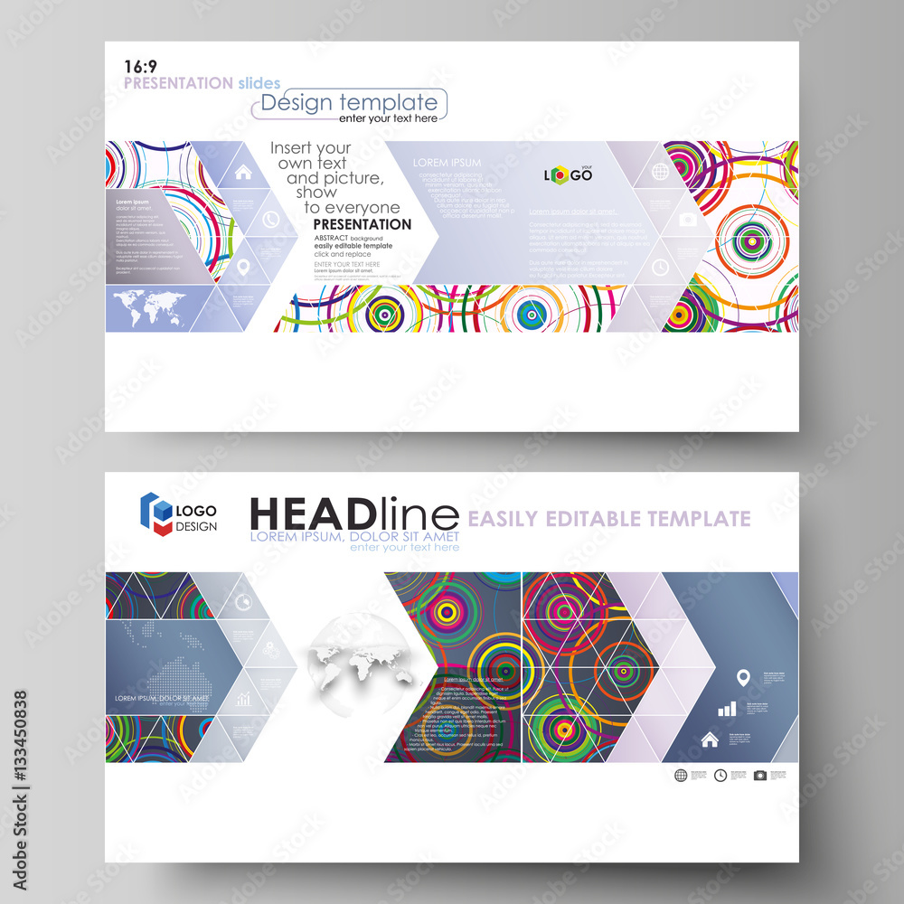 Business templates in HD format for presentation slides. Easy editable ...