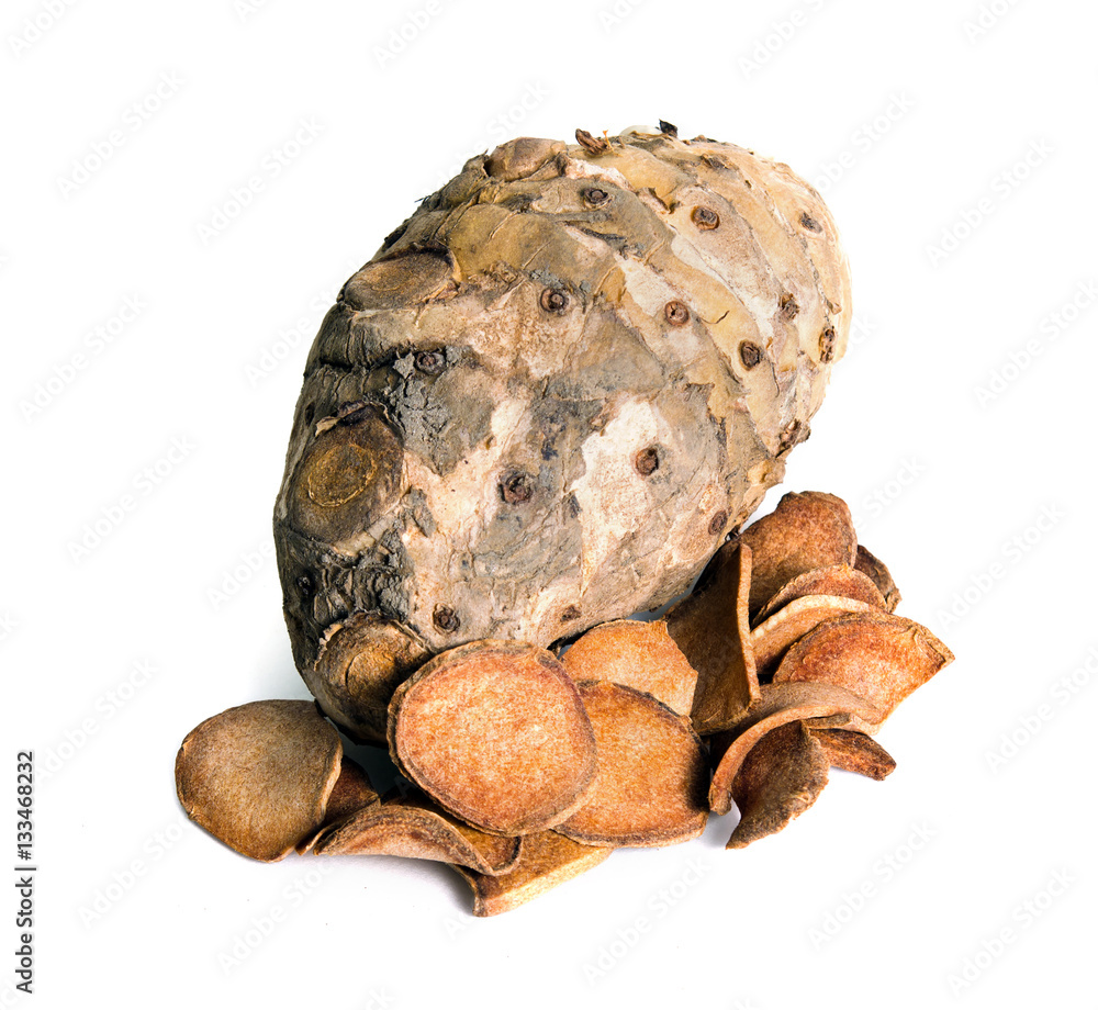 Curcuma comosa Roxb. or Curcuma latifolia Roscoe roots isolated Stock ...