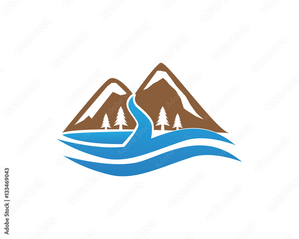 River Logo Stock Vector | Adobe Stock