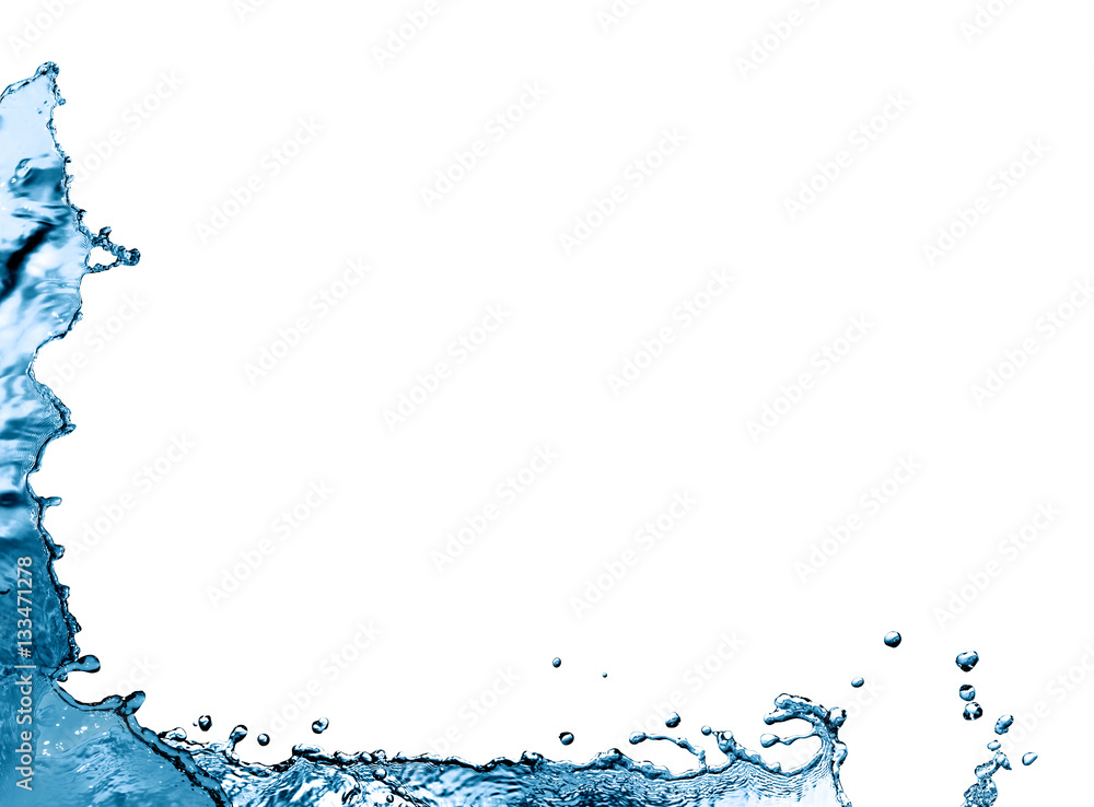 Water Splash Border Stock Photo | Adobe Stock
