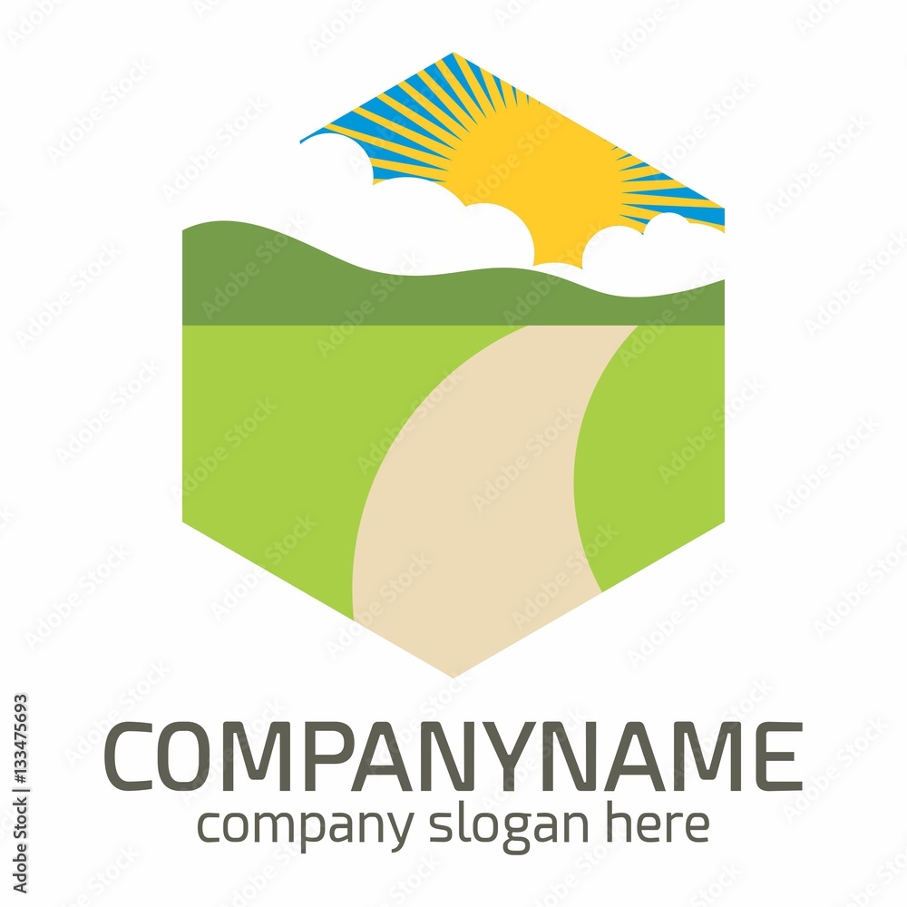 Holiday logo icon vector template Stock Vector | Adobe Stock
