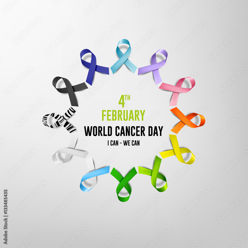 world cancer day in February 4 . Stock Photo | Adobe Stock