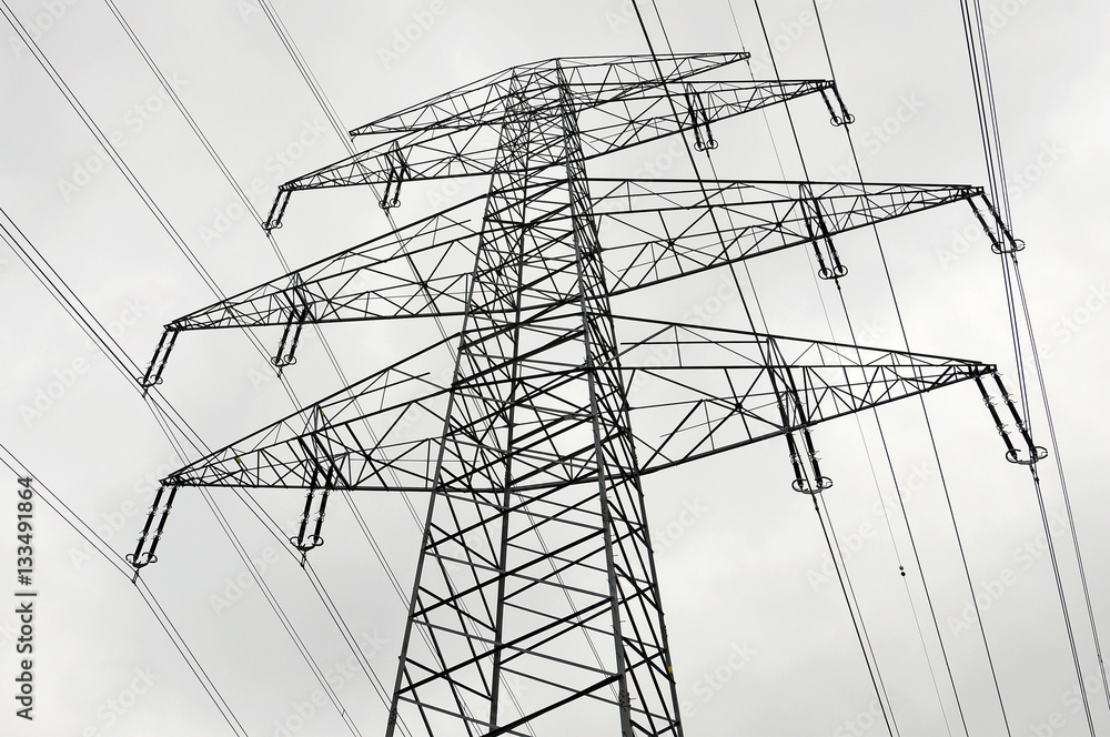 Strommast Stock Photo | Adobe Stock