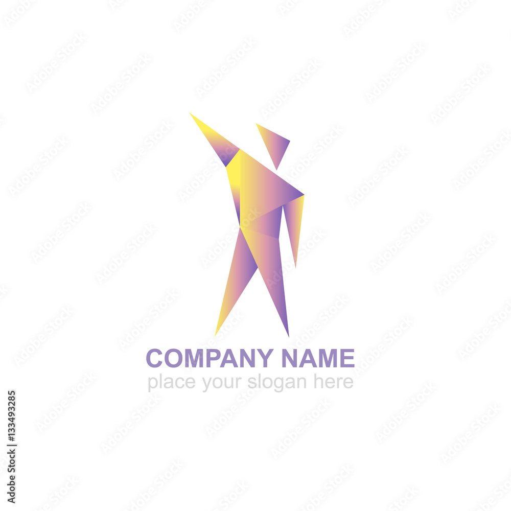 man concept logo design template Stock Vector | Adobe Stock