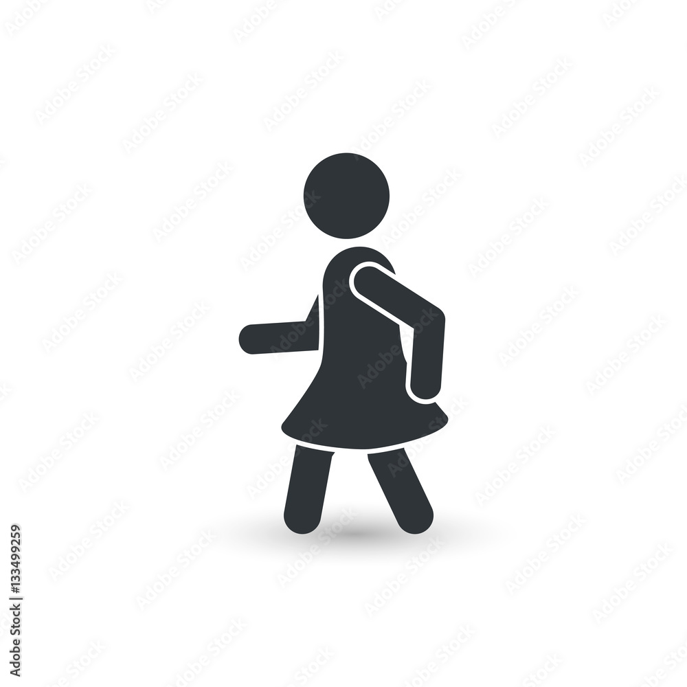 Woman Walking Icon