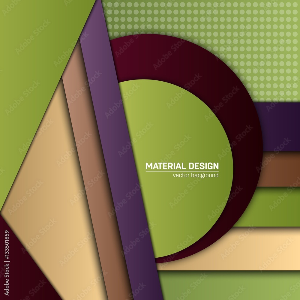 Vector material design background. Abstract creative concept layout ...