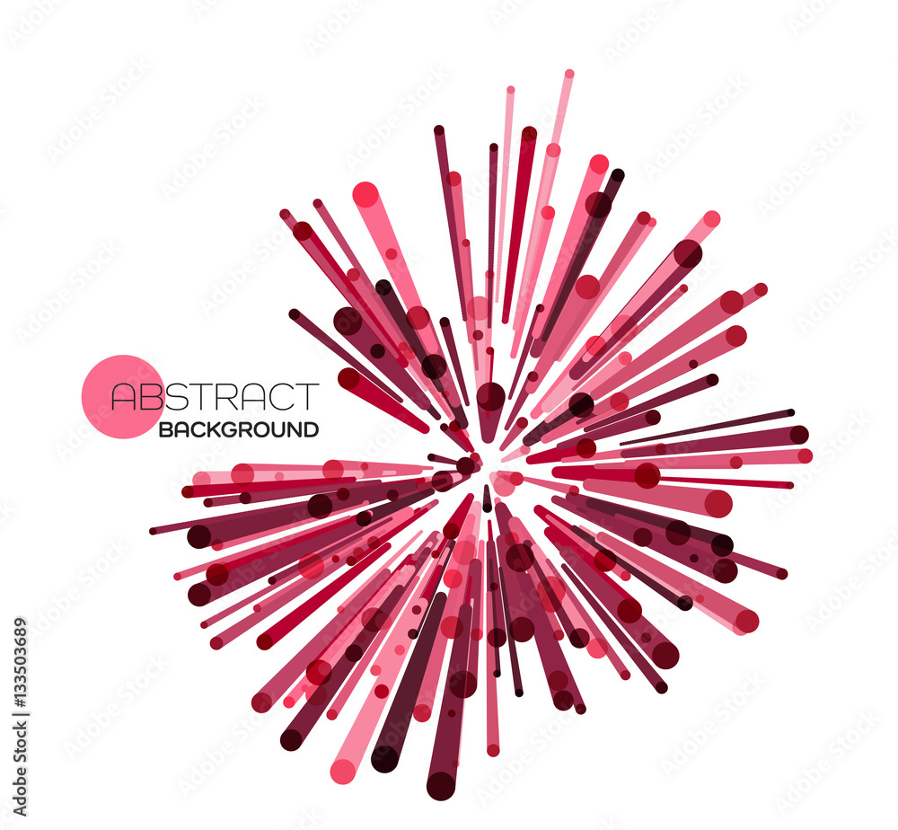 Vector explosion lines Stock Vector | Adobe Stock