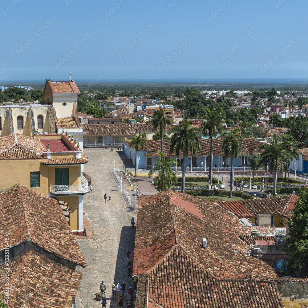 Kuba,Trinidad; " Plaza Mayor " , der wohl bekannteste Platz in Kuba ...
