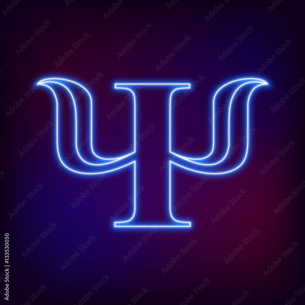 Modern Sign Logo of Psychology. Psi. Creative style. Icon in . Design ...