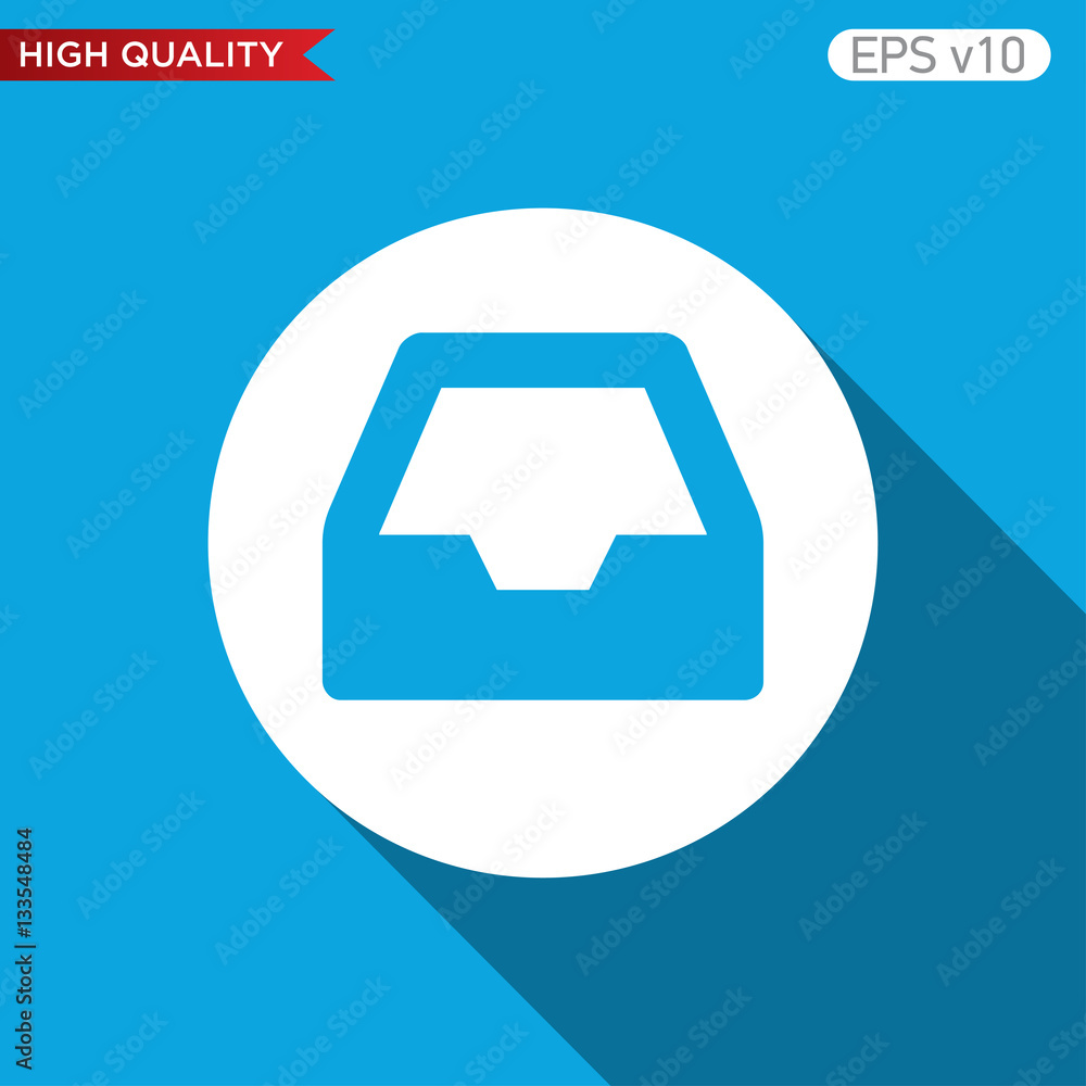 Colored icon or button of box symbol with background Stock Vector ...