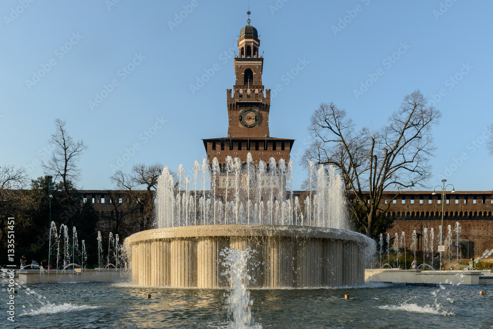 Foto Stock Milano, Castello Sforzesco | Adobe Stock