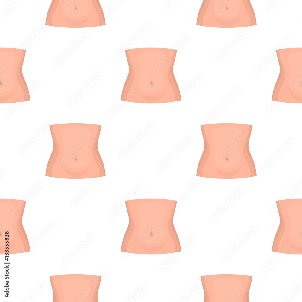 Abdomen icon in cartoon style isolated on white background. Part of ...