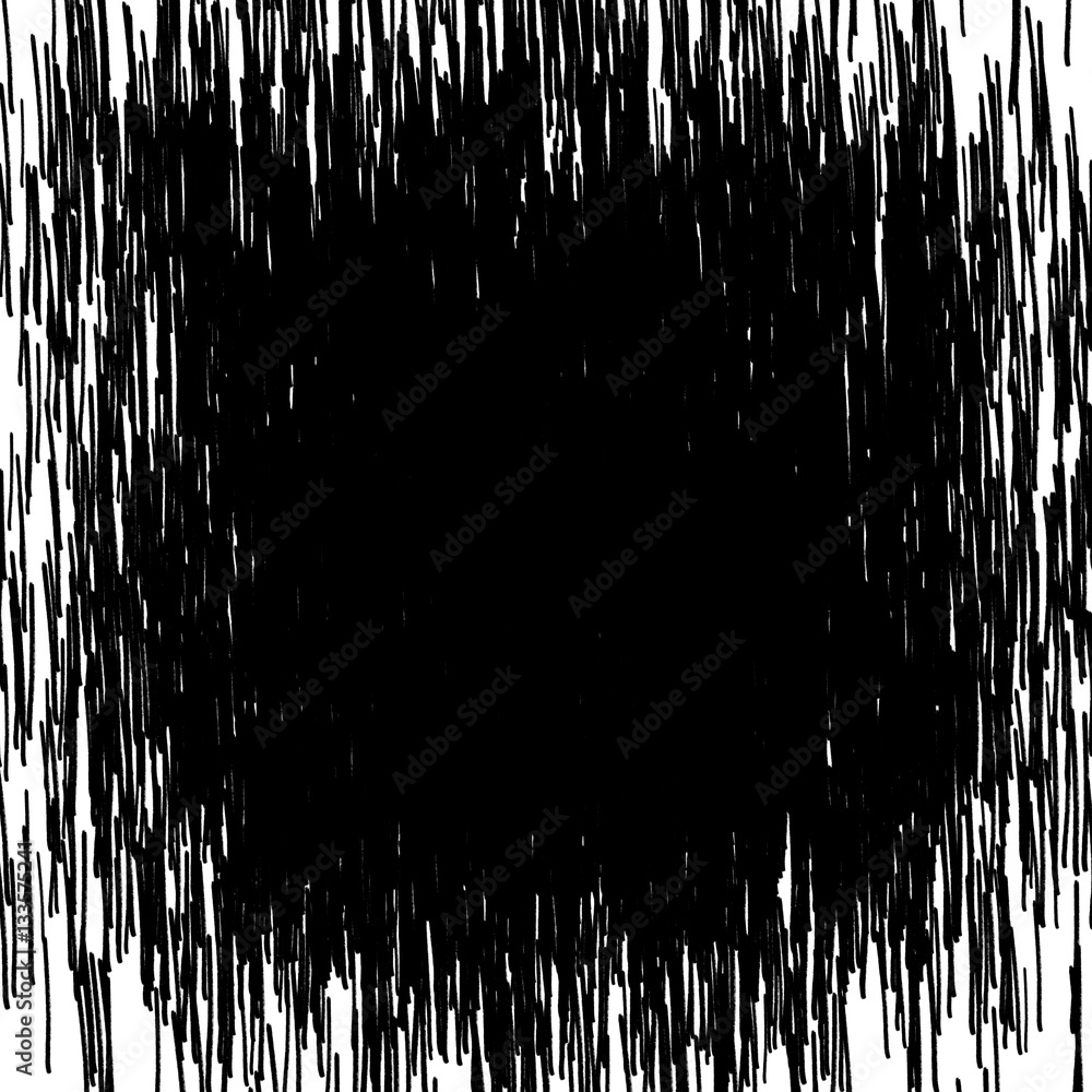 Hand-Drawn Black Permanent Marker Abstract Background. Stock ...