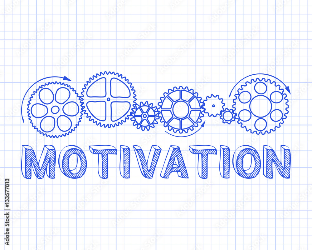 Motivation Graph Paper Stock-Vektorgrafik | Adobe Stock