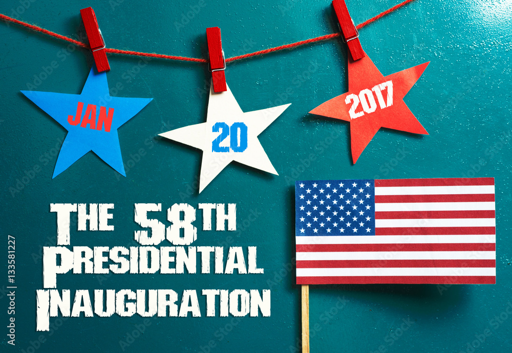 Presidential Inauguration Day On January 20, 2017. Americans celebrate ...