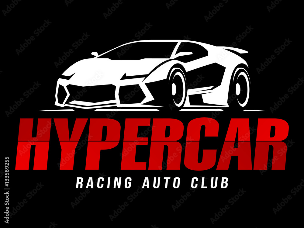 Racing auto club Hypercar logo Stock Vector | Adobe Stock
