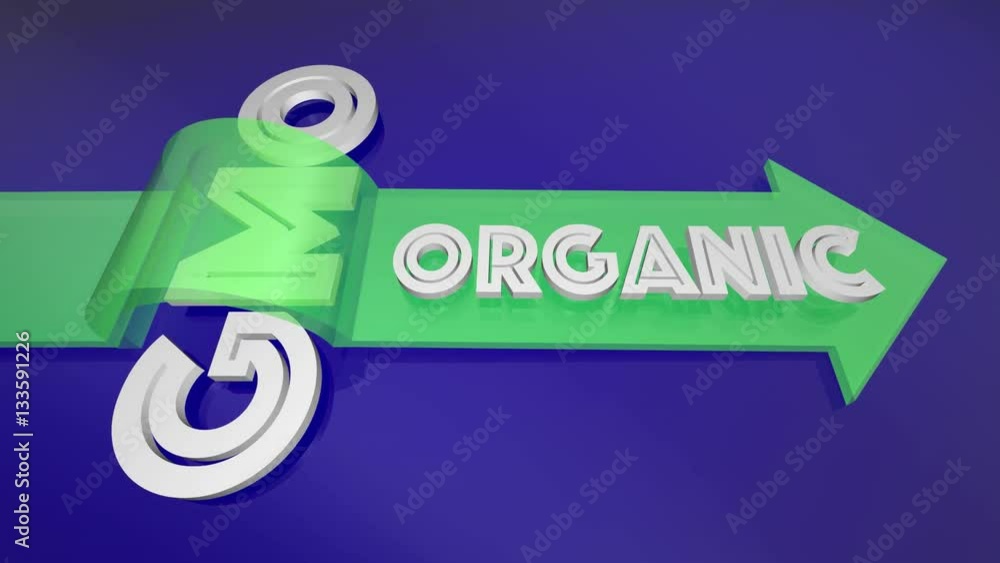 GMO Genetically Modified Ingredients Vs Organic 3d Animation Stock ...