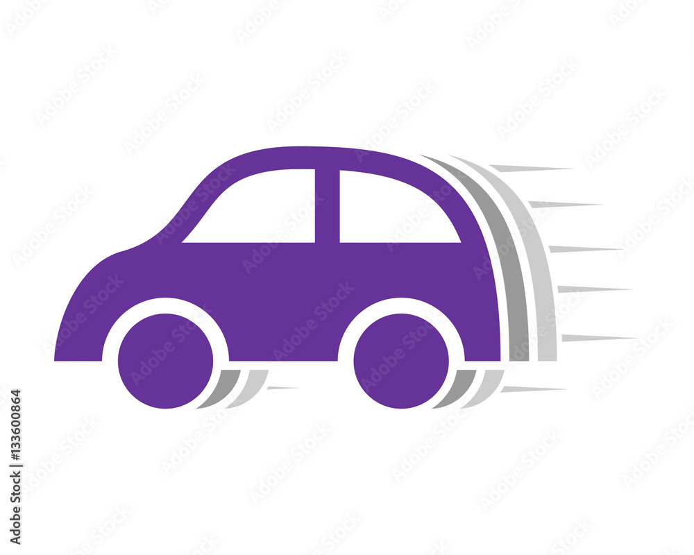 purple car icon Stock Vector | Adobe Stock