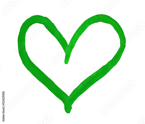 Green Heart Outline