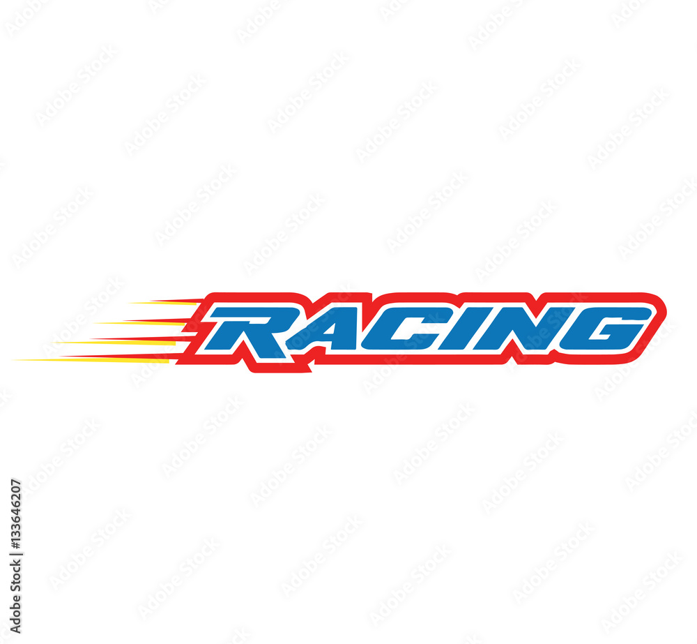 Racing Logo Design Stock-Vektorgrafik | Adobe Stock