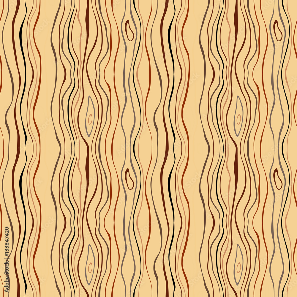 Seamless striped nature pattern. Vertical narrow wavy lines. Bark ...