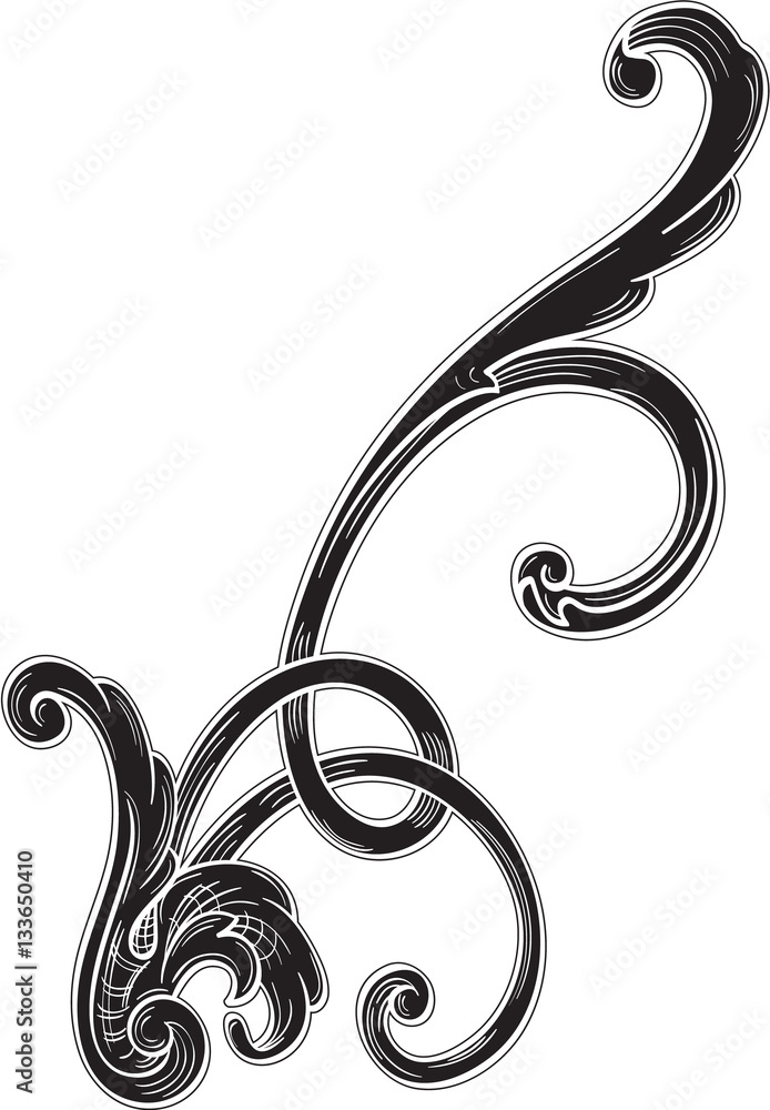 Acanthus design element Stock Vector | Adobe Stock