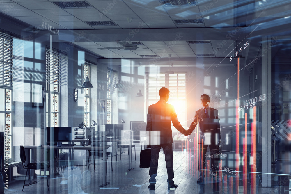 Nice to meet you partner . Mixed media Stock Photo | Adobe Stock