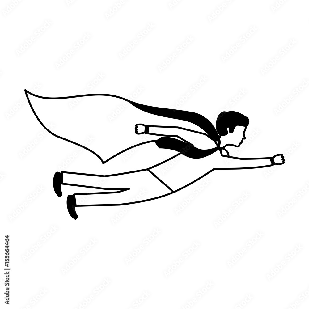 businessperson flying avatar icon vector illustration design Stock ...