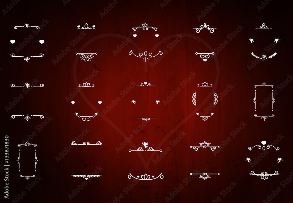 Hand-Drawn Embellishment Illustrations Stock Template | Adobe Stock